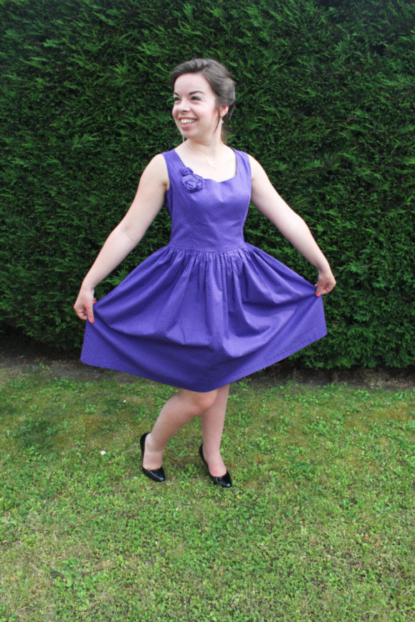 Ma première robe violette ! - Les Lubies de Louise