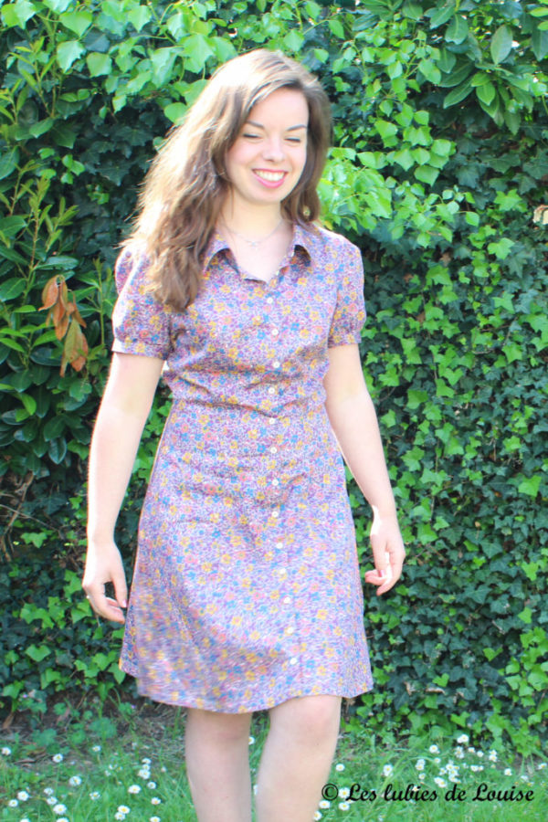 Ma robe bleuet vintage - Les Lubies de Louise