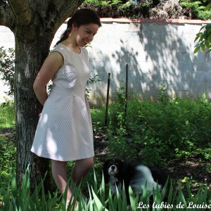 Ma robe Belladone rétro rose à pois - Les Lubies de Louise