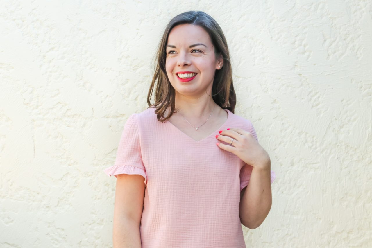 Créer un col V : Hack de la blouse Equinoxe - Les Lubies de Louise